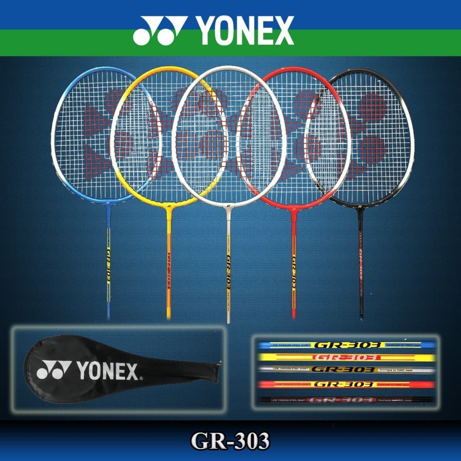 YONEX GR 303 BADMINTON RACKET - HUNDRED POWERTEK 200 - 2000 PRO (FREE ...