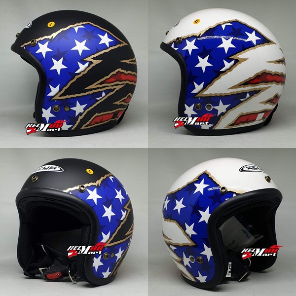 Zeus Helmet 385C BD1 Zeus Retro Motif BD1 Zeus Helmet zs385 ZS-385 (1KG ...