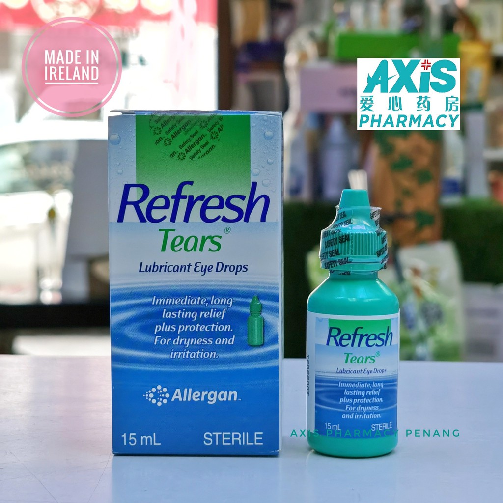 REFRESH TEARS EYE DROPS 15ML ALLERGAN EXP: 08/2025 | Shopee Singapore