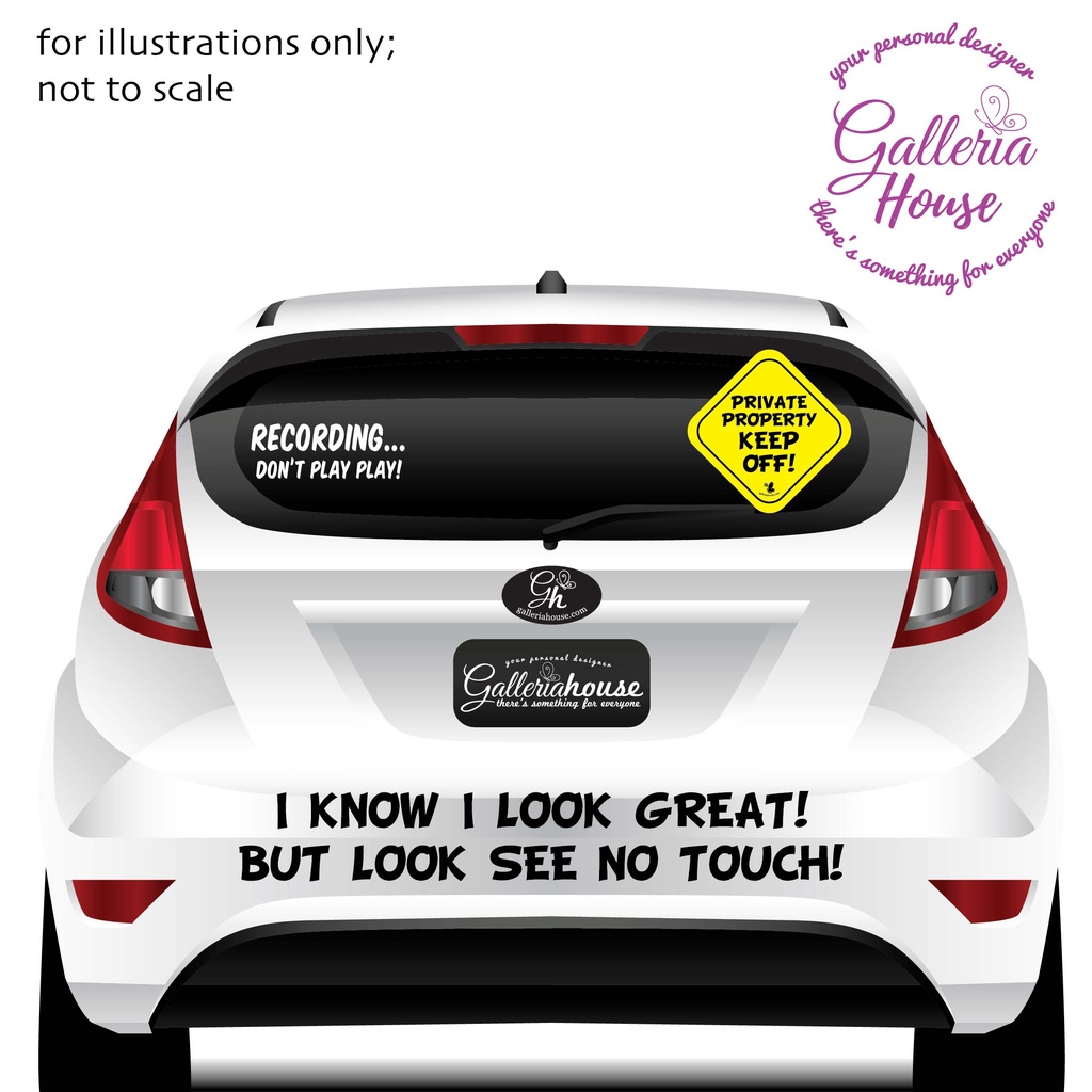 GALLERIA HOUSE NCS20 PRIVATE PROPERTY KEEP OFF! Funny Car Decal Design ...