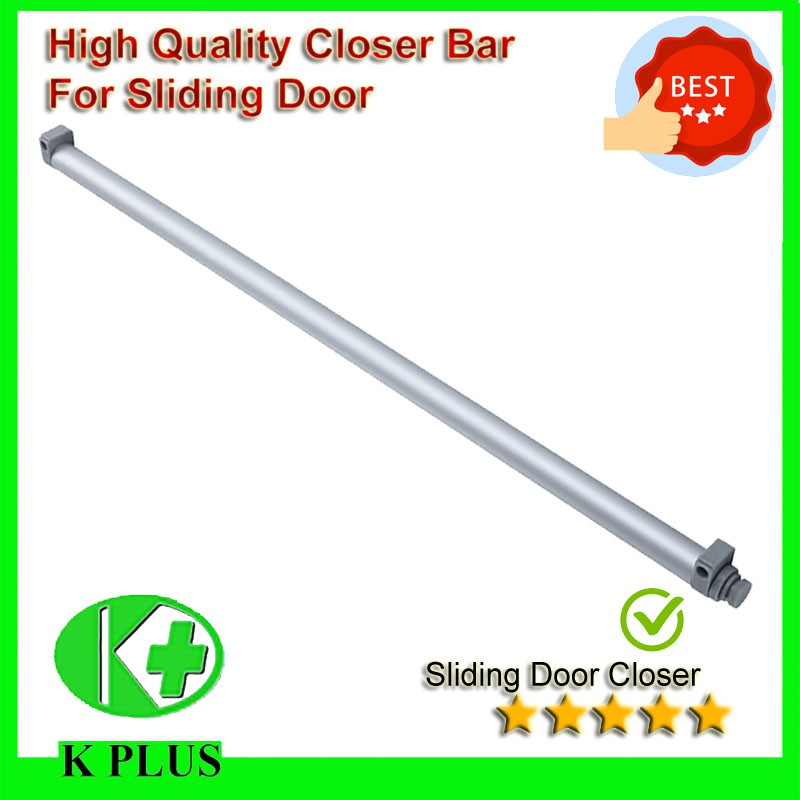 Sliding door closer bar glass aluminum auto closing bar tutup pintu ...