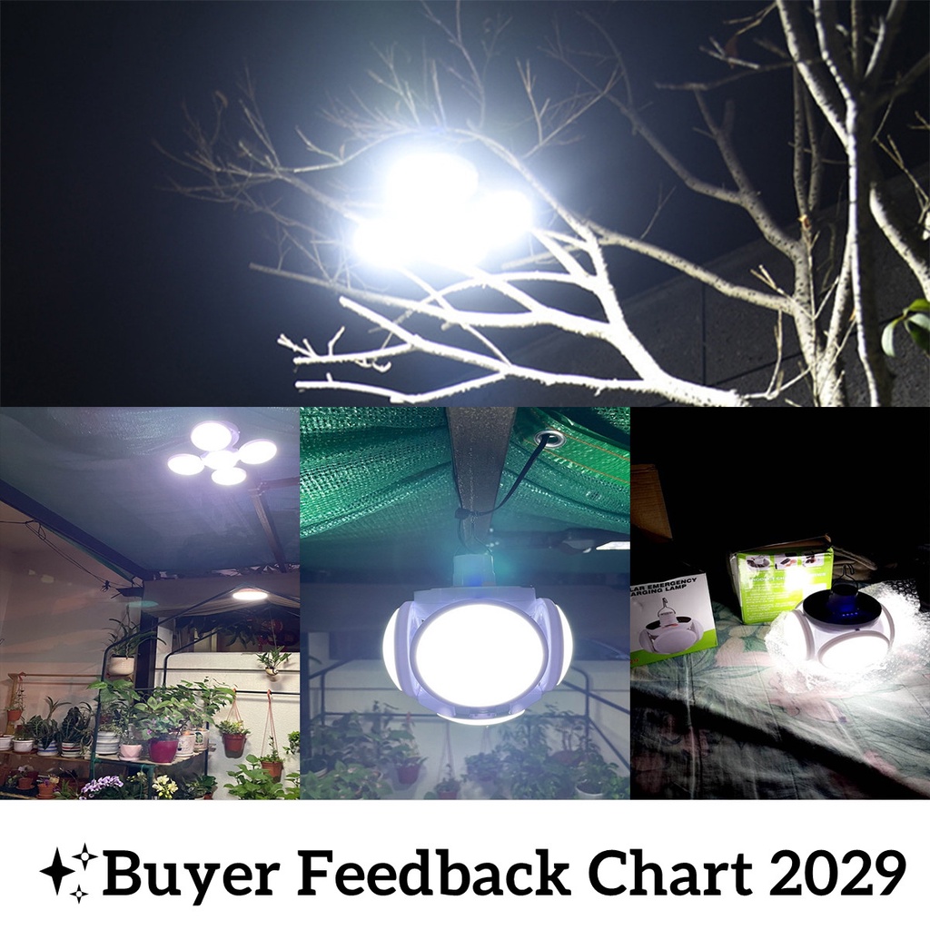 500W Solar Light Outdoor Camping Light With Remote Control USB Charger ...