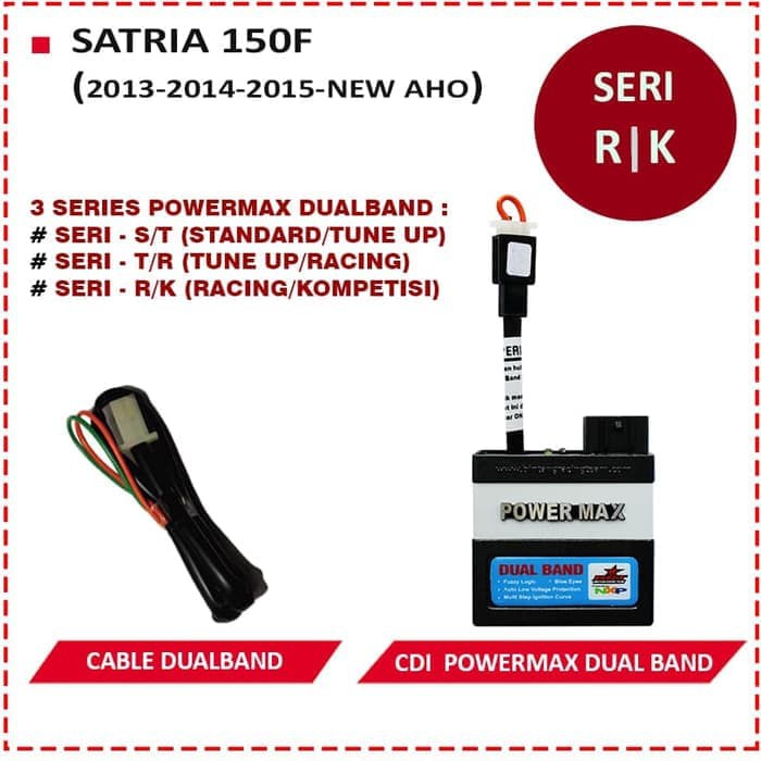 Cdi BRT POWER MAX DUAL BAND 'RK & ST & TR (SATRIA F 150 NEW AHO ...