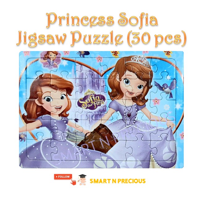 Princess Sofia Jigsaw Puzzle Toys for Kids (30 pcs, Mini Slim Fit in ...