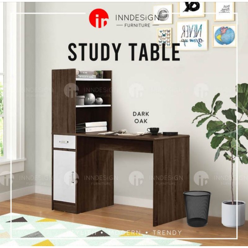 L SHAPE 4FT STUDY TABLE DRAWER (FREE DELIVERY AND INSTALLATION ...