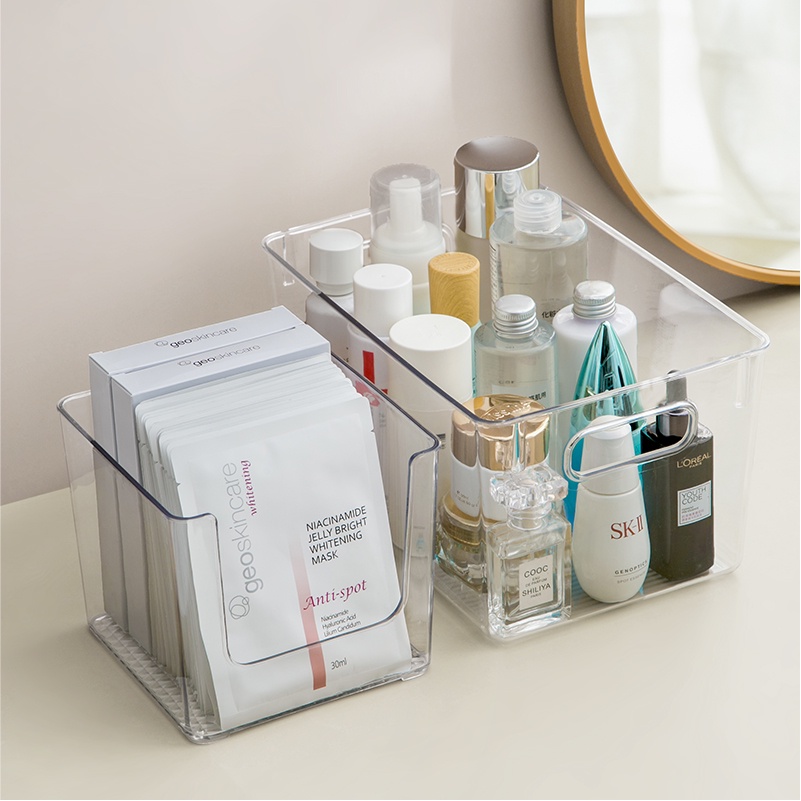 Acrylic Transparent Mask Storage Box Cosmetics Organiser Bathroom Racks ...