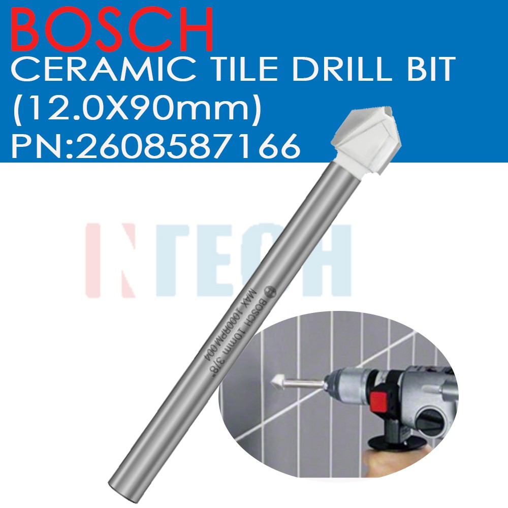 BOSCH CYL-9 CERAMIC EXPERT TILE DRILL BITS (12MMX90MM),PN:2608587166(1X) | Shopee Singapore