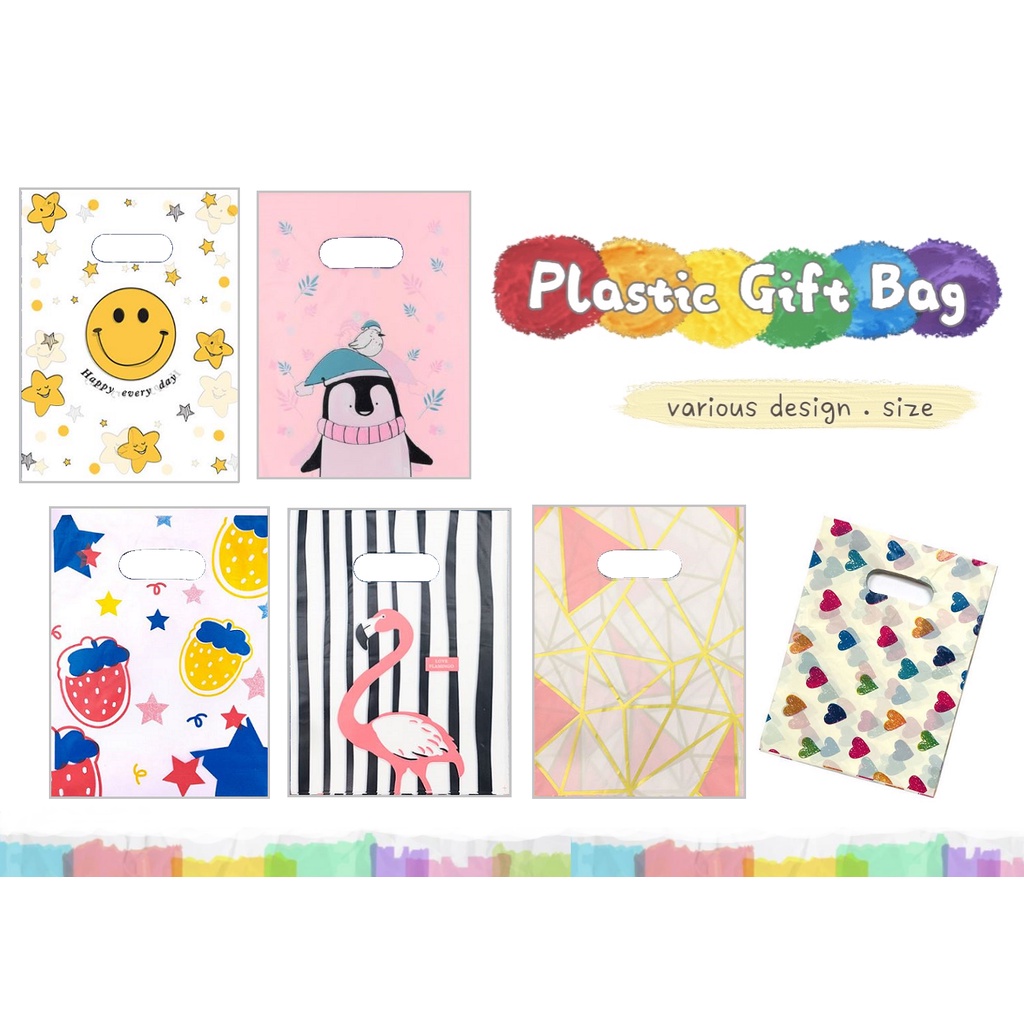[10 PCS/SET] SG Stock | Plastic Gift Bags | Party Gift Bag | Goodie ...