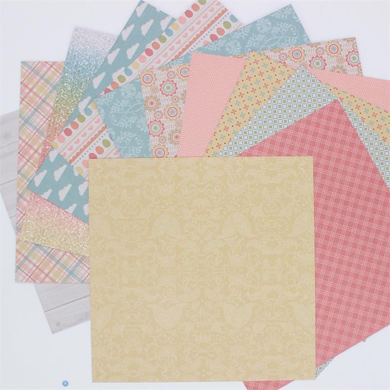 Paper Pack 6"x6" Flower/snowflake/flowers/ texture 12 sheet Art Background Paper Card Making DIY ...