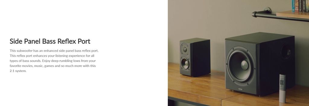 Edifier S351DB (Black) 2.1 / 150W Bluetooth Active Speaker / Titanium ...