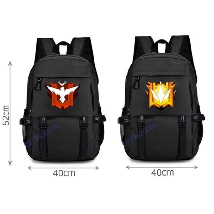 bag Free fire, Backpack freefire 3D Printed rank Challenge, Legendary ...