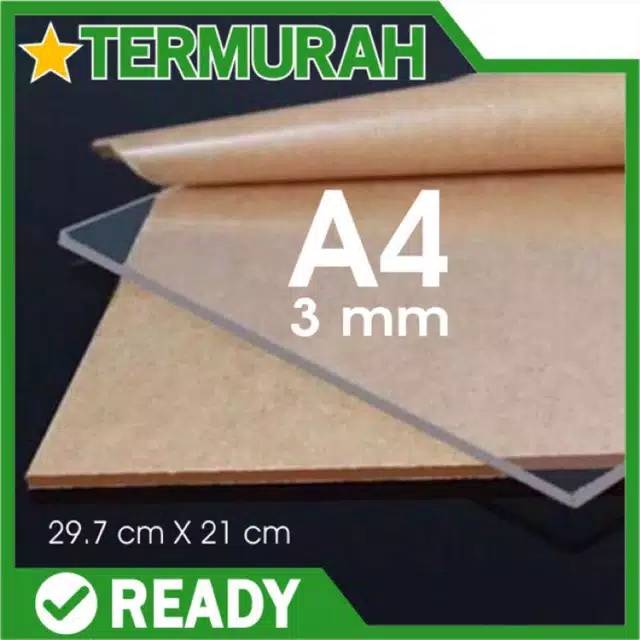 Clear 3mm acrylic sheet, A4 size | Shopee Singapore