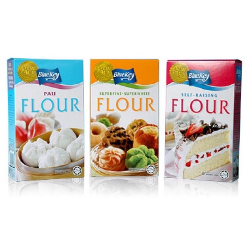 Blue Key | Pau Flour / Self-Raising Flour 1kg | Shopee Singapore
