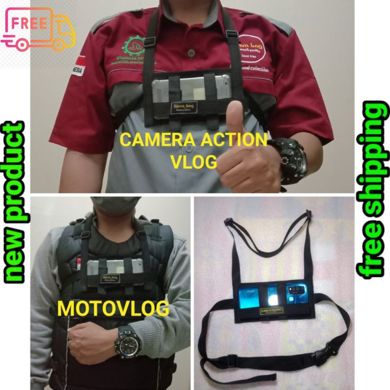 Chest Strap HP Smartphone Body Chest Strap Mounting Action | Shopee ...