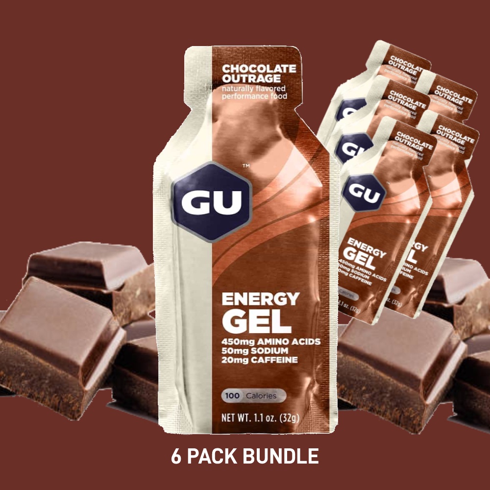(6 Packs) GU Energy Gel Chocolate Outrage | Shopee Singapore
