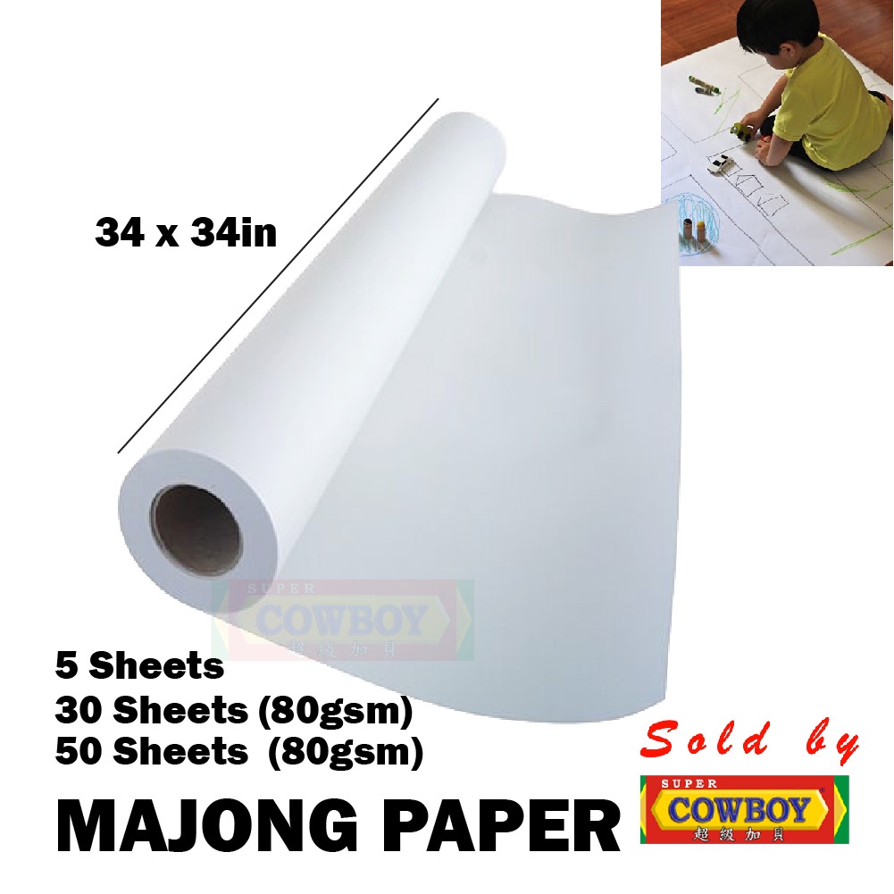 Mahjong/majong White Paper/Brown Kraft Paper | Shopee Singapore