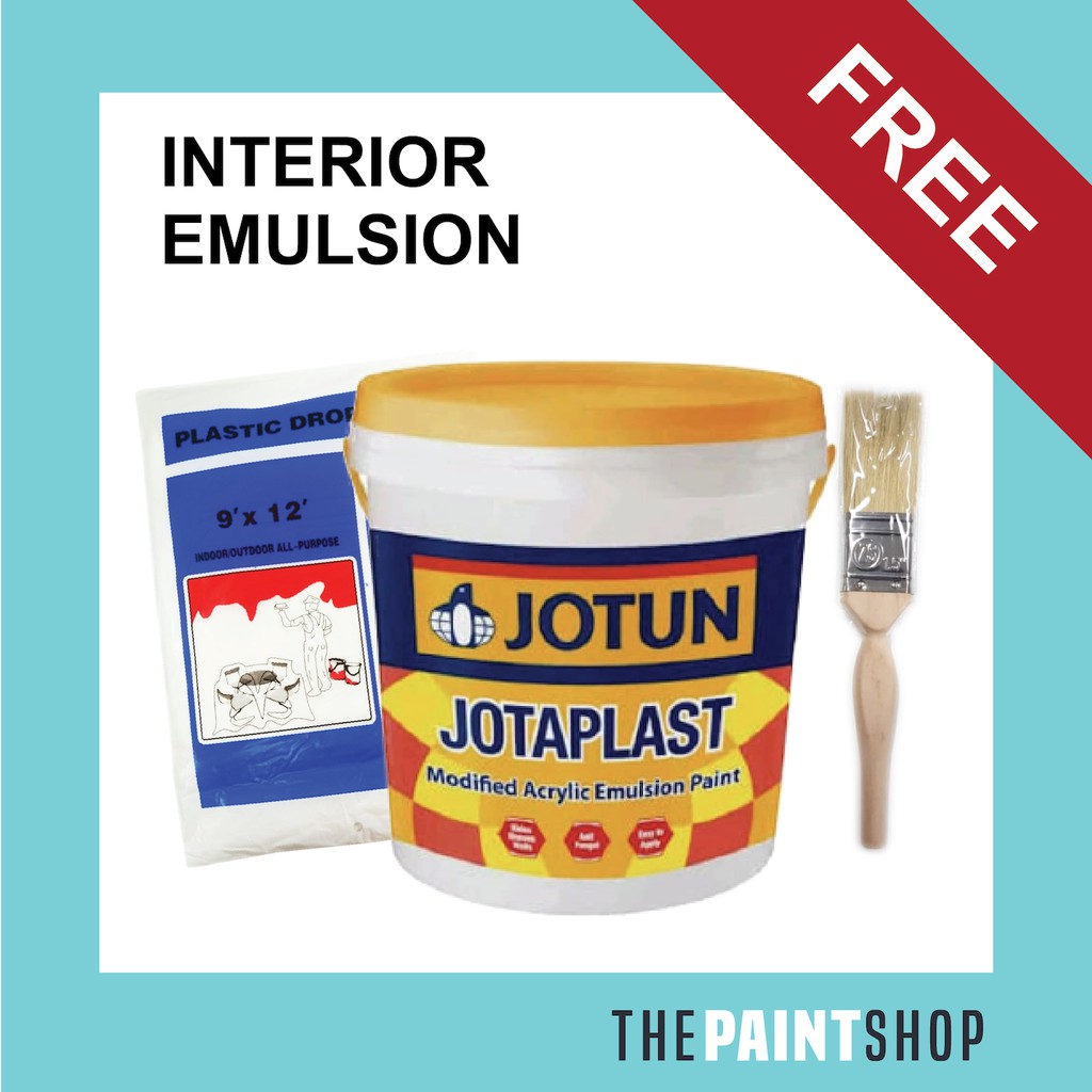 Jotaplast Emulsion Paint for Interior Jotun (White) | Shopee Singapore