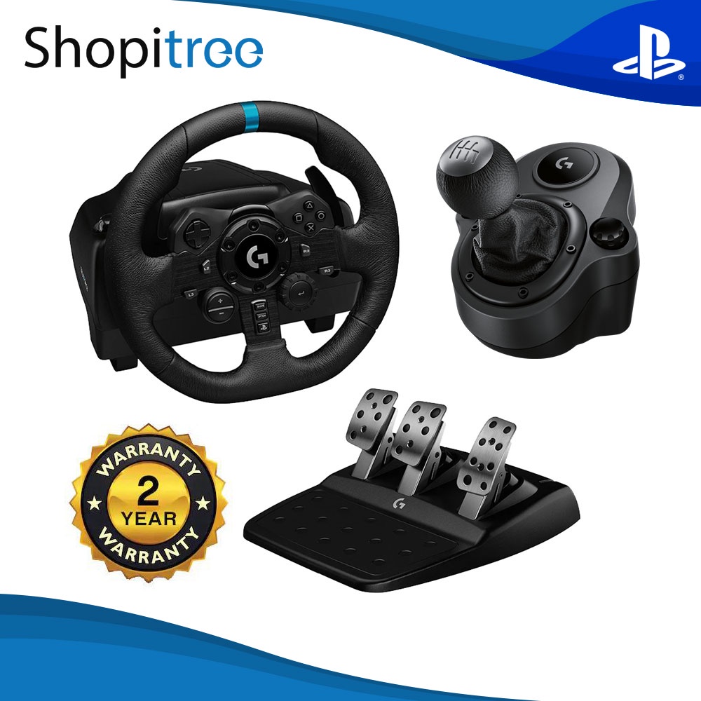 Logitech G923 Trueforce Sim Racing Wheel for PS5/PS4/PC + 2 Years ...