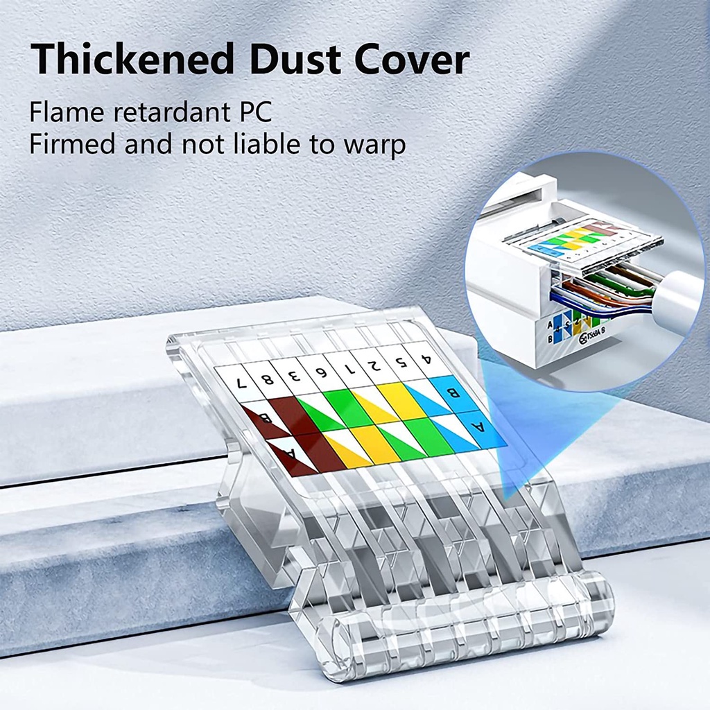 ZoeRax 10PCS Cat6 RJ45 Tool-Less Keystone Ethernet Module Female Jack Network Punch Down ...