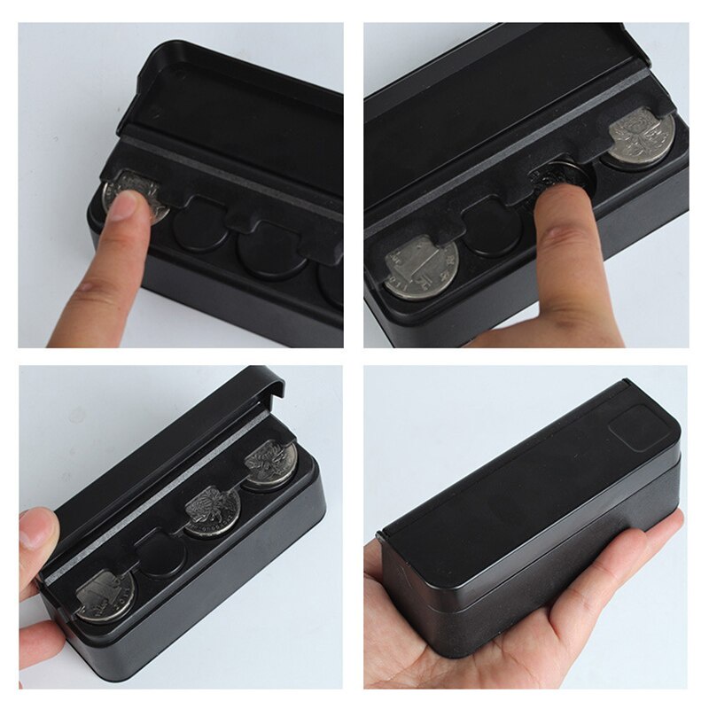 Car Coin Organizer Change Money Storage Box Automobile Portable Coins ...