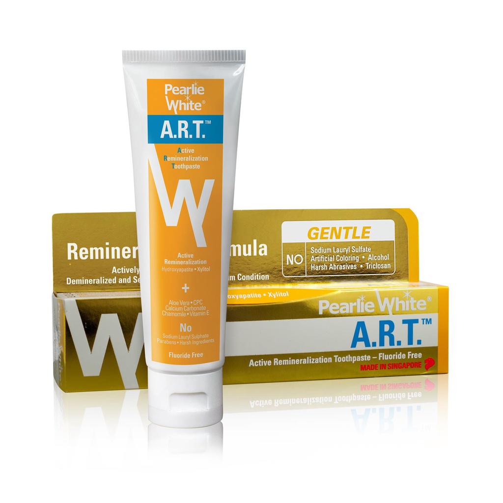 Pearlie White Active Remineralization Toothpaste Fluoride Free (110g ...