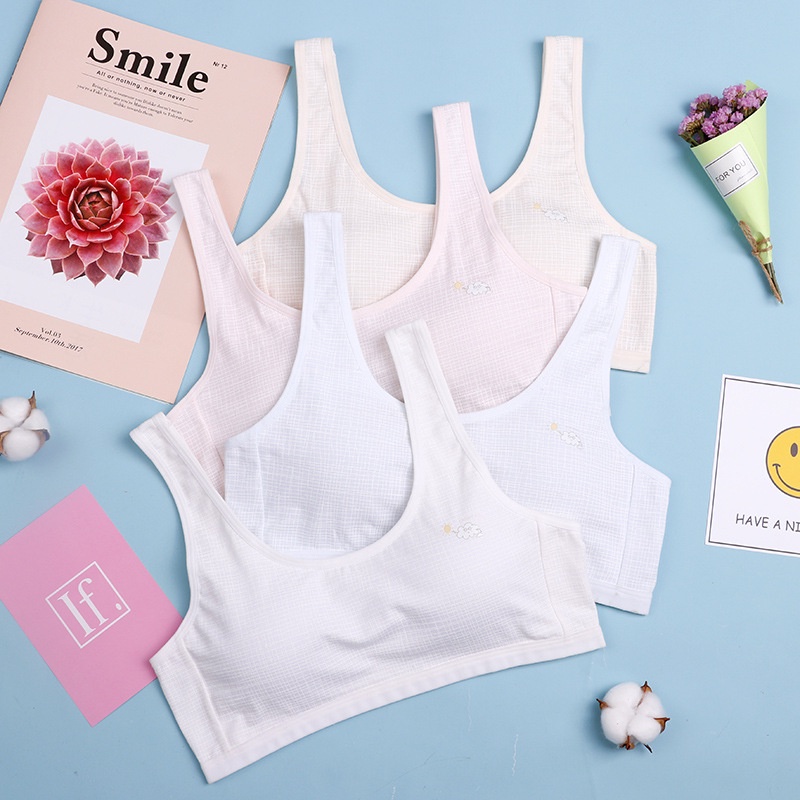 Middle school and high school student shirt with padded bra for puberty ...