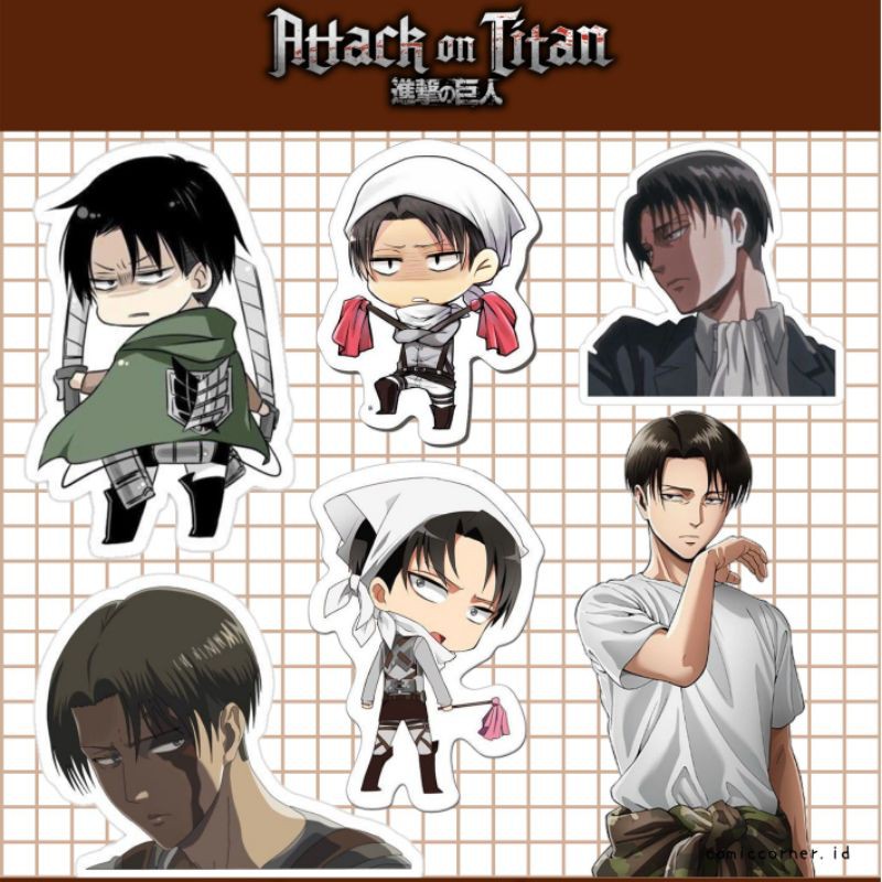 Levi set sticker levi aot/attack on titan sticker/aot merchandise ...