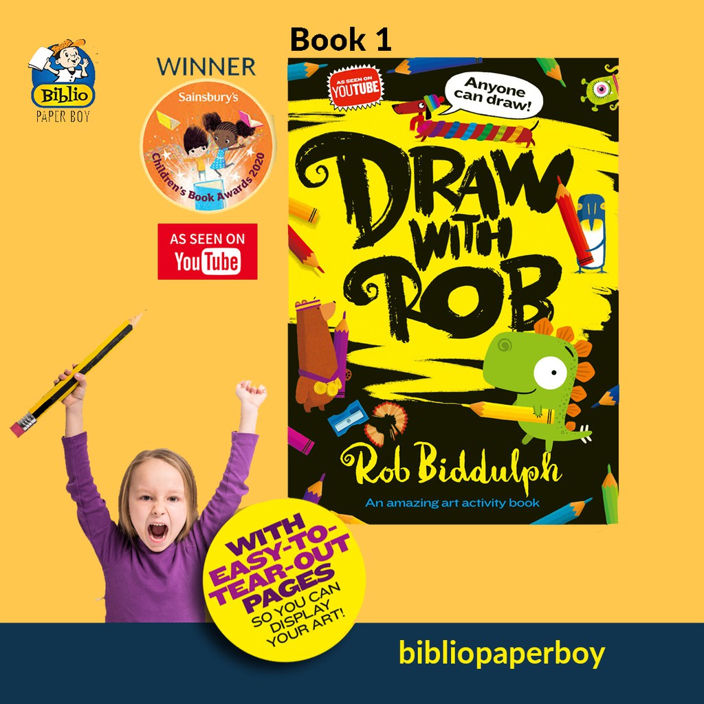 Draw with Rob (Drawing Book) An Amazing Art Activity Book (As seen as ...