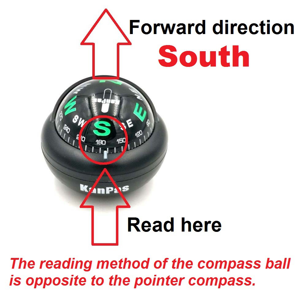 KanPas V39 Automotive Compass Ball for Car or Boat | Shopee Singapore