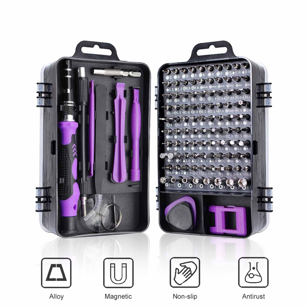 115 in1 Magnetic Precision Screwdriver Set Bit PC Phone Watch Repair Tool Kit | Shopee Singapore