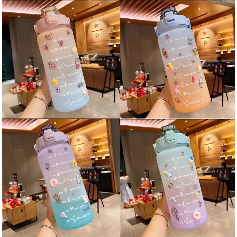 Korean VIRAL Bottle 2 Liters FREE 2D + 3d Stickers | Shopee Singapore