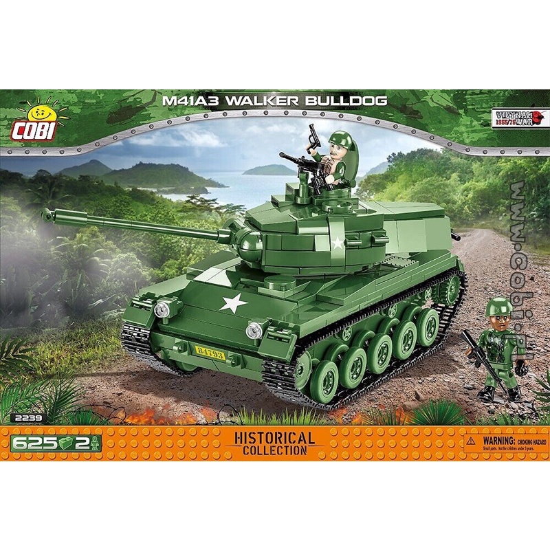 [SG STOCK] COBI US ARMY WALKER BULLDOG M41 TANK 2239 bricks (lego ...