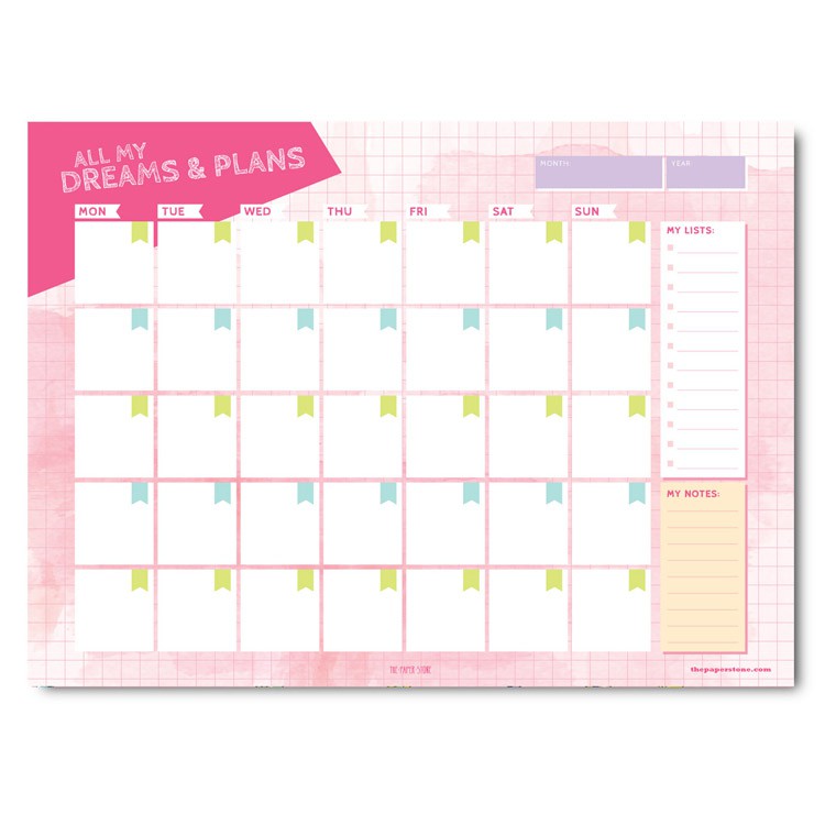 The Paper Stone A4 Planner - Dreams And Plans Patterns | Shopee Singapore