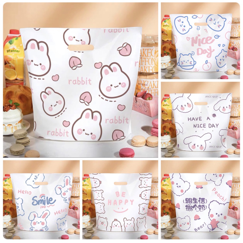 Cute Goodie Gift Retail Packaging Plastic Bag 10 pcs/pack | Shopee ...