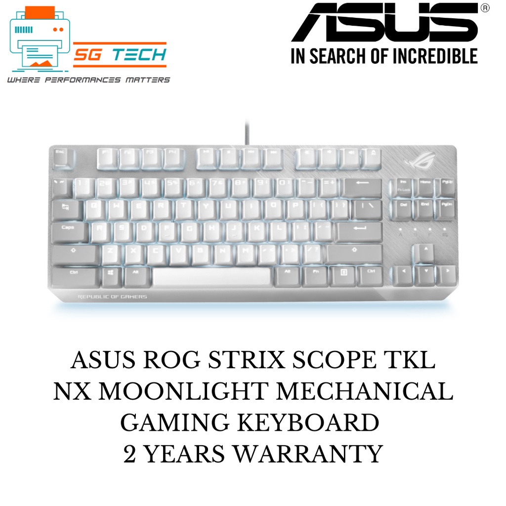 ASUS ROG STRIX SCOPE TKL NX MOONLIGHT MECHANICAL GAMING KEYBOARD 2 ...