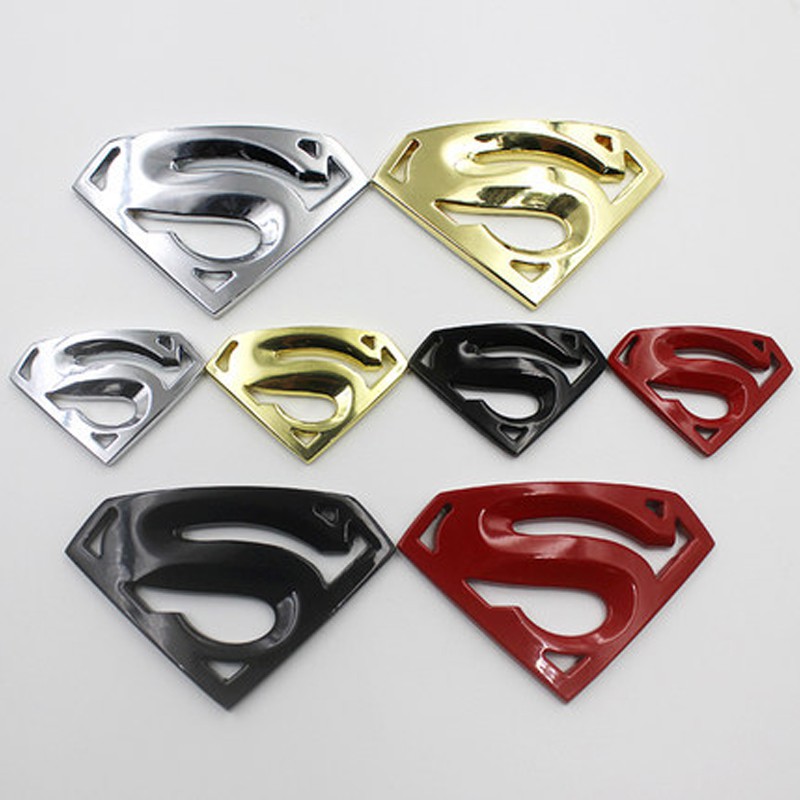 3D superman symbol S Emblem Badge Metal Chrome Sticker For Car Truck ...