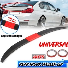 NEW Universal Adjustable length Trunk Bonet Spoiler Matte Black Color ...