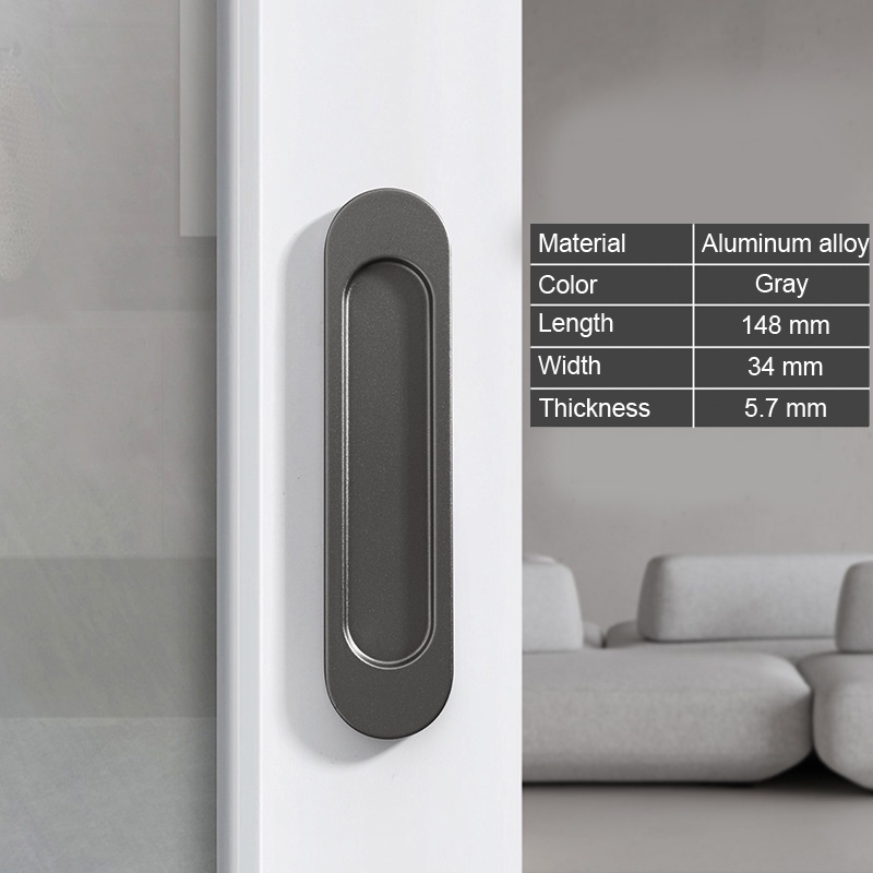 1pcs Punch-free sliding door self-adhesive handle window glass door ...