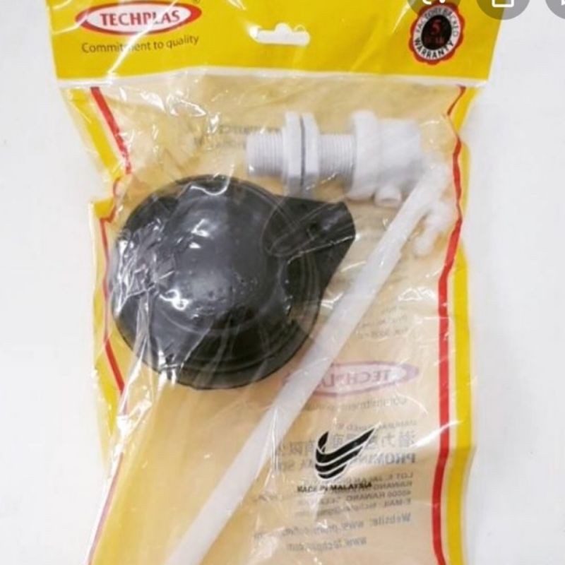 pvc toilet tangki float arm 1/2" techplas ball valve | Shopee Singapore