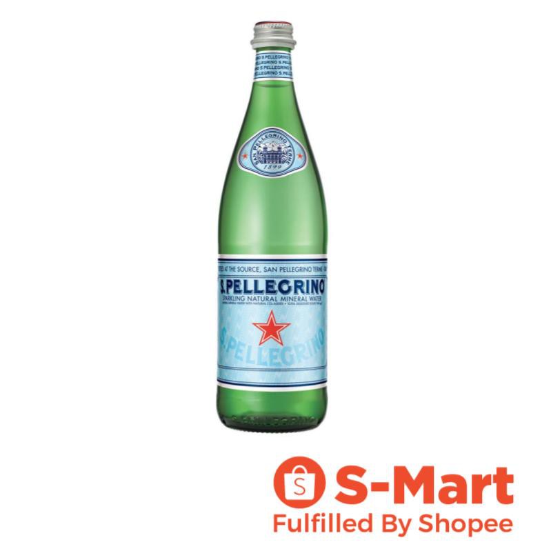 [1 Carton] San Pellegrino Sparkling Natural Mineral Water Glass (750ml) | Shopee Singapore