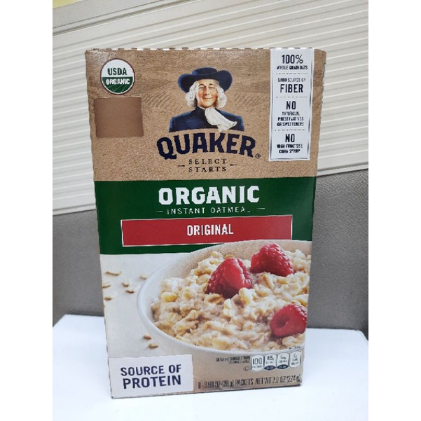 Quaker Oat Organic Instant 8x28g (Expired 18 Nov 2021) | Shopee Singapore
