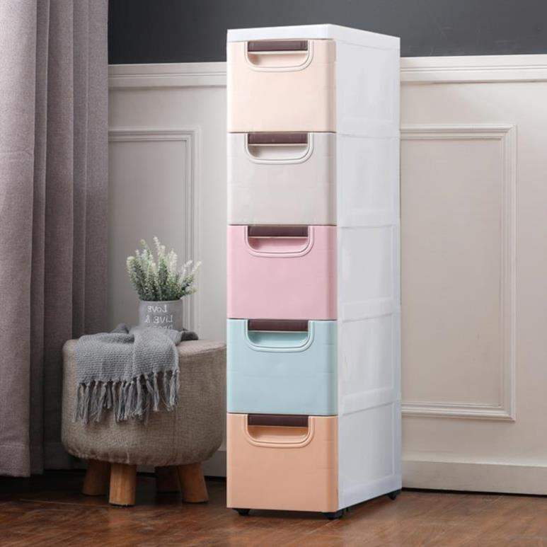 MB SW009 Space Saving Narrow Style Plastic Cabinet Drawer Storage ...