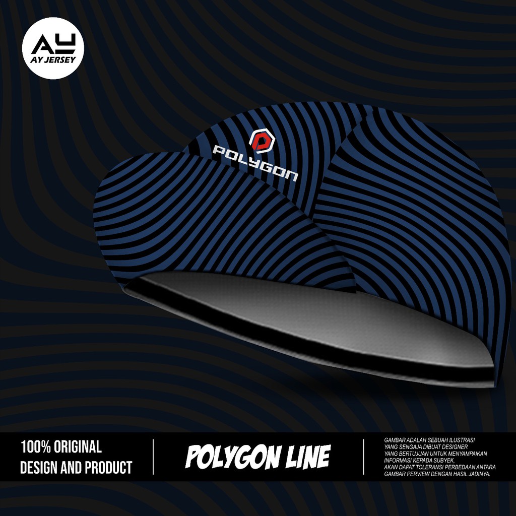 Cycling CAPS POLYGON LINE (Bike Hat) | Shopee Singapore