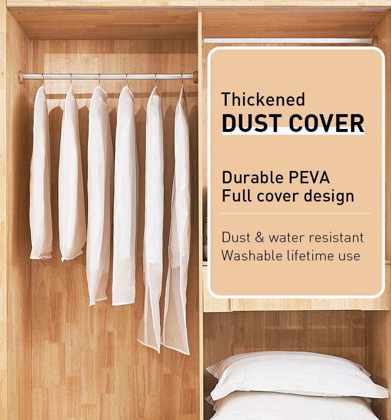 [bundle of 5] Clothes Dust Cover for Wardrobe 100x60cm | Shopee Singapore