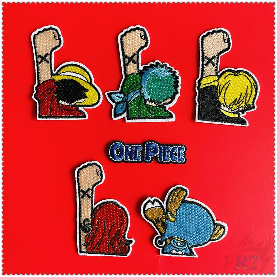 Anime：One PIECE - Luffy / Zoro / Sanji / Nami / Chopper Iron-on Patch ...