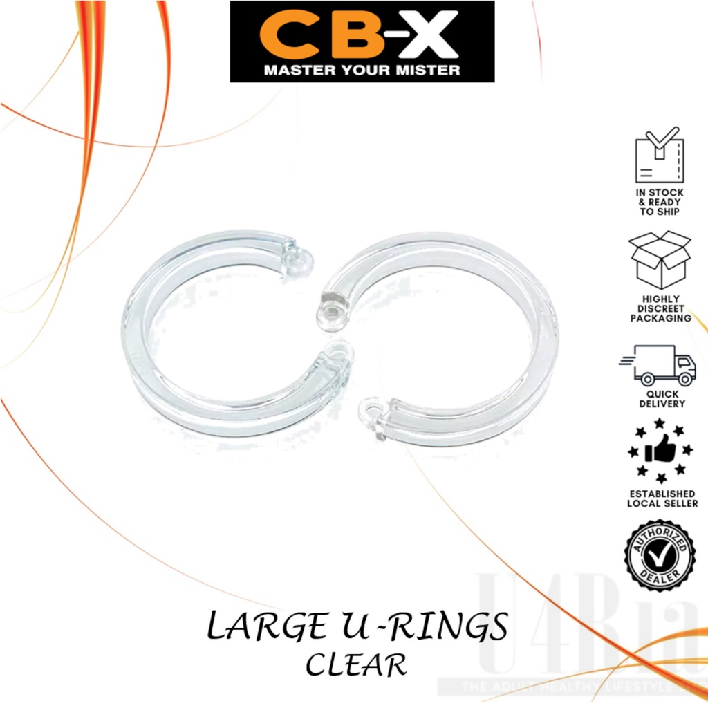 CB-X Large U-Rings Clear 2-1/8" and 2-1/4" (Two Sizes in one pack) | Shopee Singapore