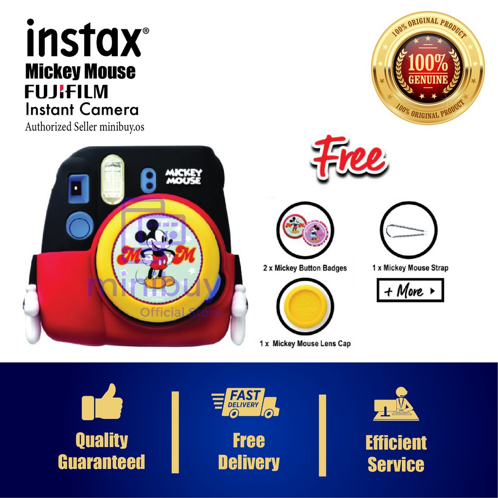 [PROMOTION] FUJIFILM Instax Mini 9 Instant Camera (Mickey Mouse Package ...