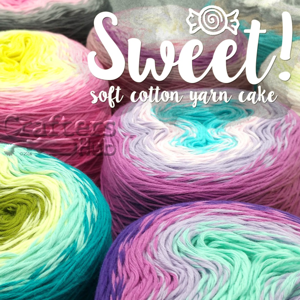 Sweet! (12-ply)280g soft cotton gradient yarn | Shopee Singapore