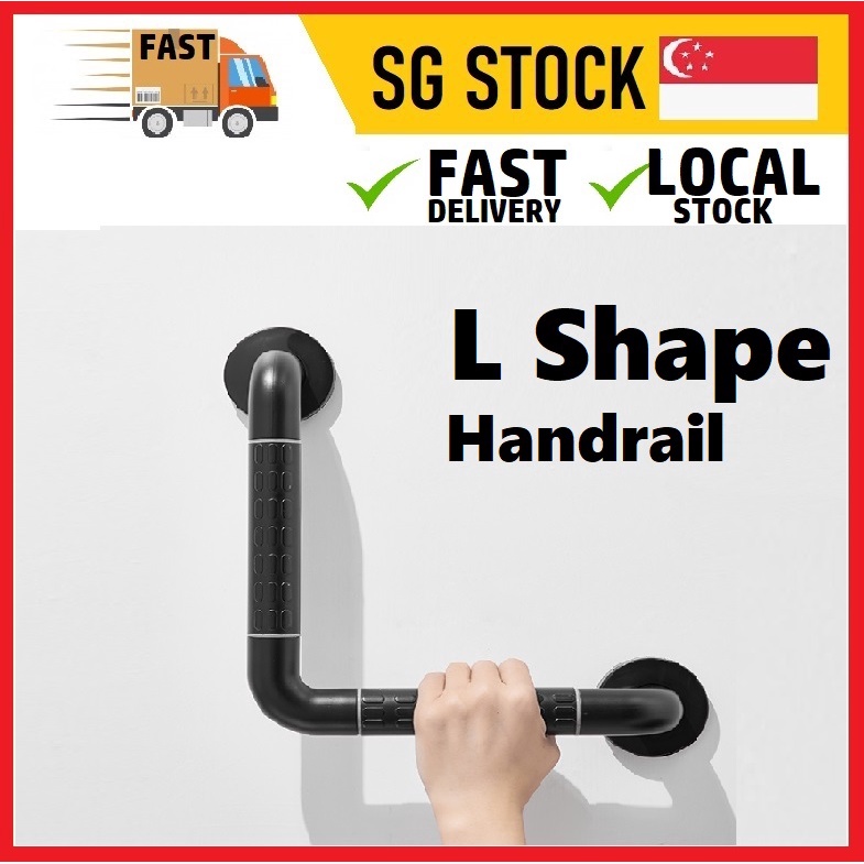 safety L-shape handrail Bathroom Safety Grab Bars anti Slip Grab Bar ...
