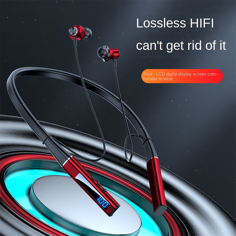 Neck TWS Wireless Bluetooth 5.1 Earphone Magnetic Neckband Headphone ...